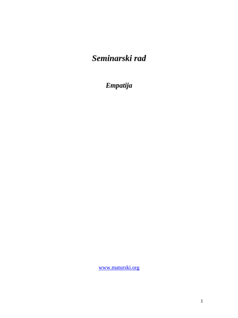 Empatija | PDF