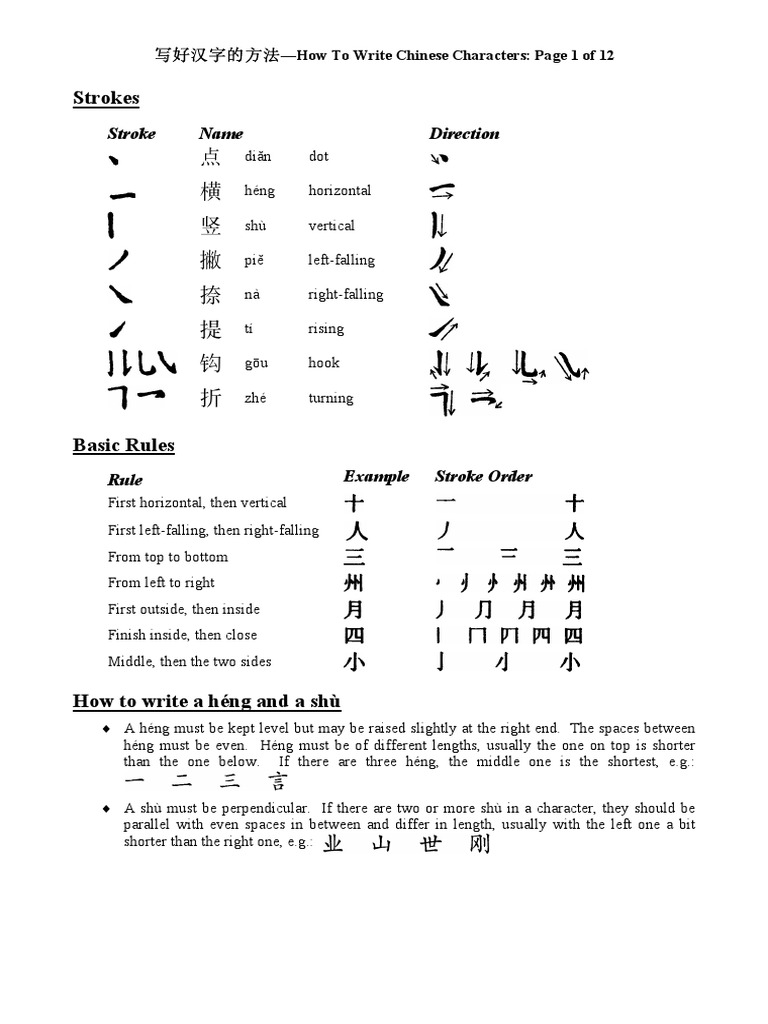 Writing Chinese Characters Guide | PDF | Character Encoding | Paper Art