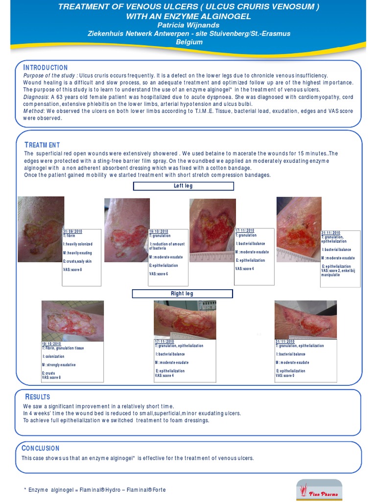 Poster EWMA 2011-Treatment of Venous Ulcers (Ulcus Cruris Venosum) | PDF