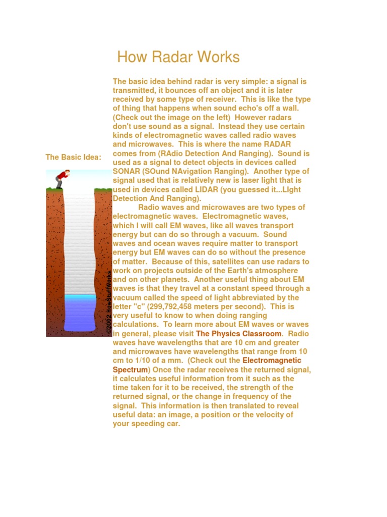How Radar Works: The Physics Classroom | PDF