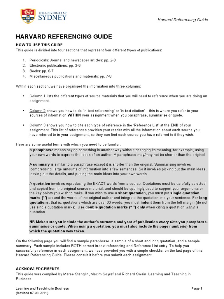 Harvard Referencing Style Guide | PDF | Capitalism | Globalization