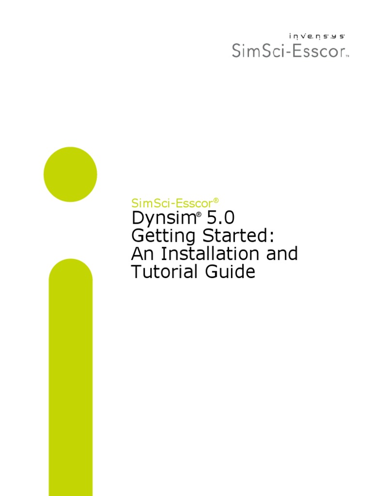 Dynsim 5.0 Getting Started: An Installation and Tutorial Guide | PDF ...