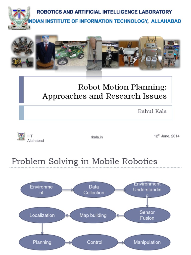 Robot Motion Planning: Approaches and Research Issues | PDF | Robotics ...