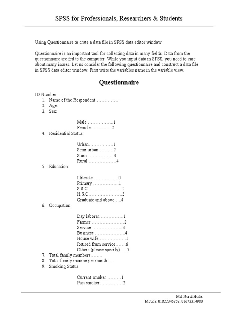 SPSS Lecture Sheet # 2 | PDF | Spss | Software