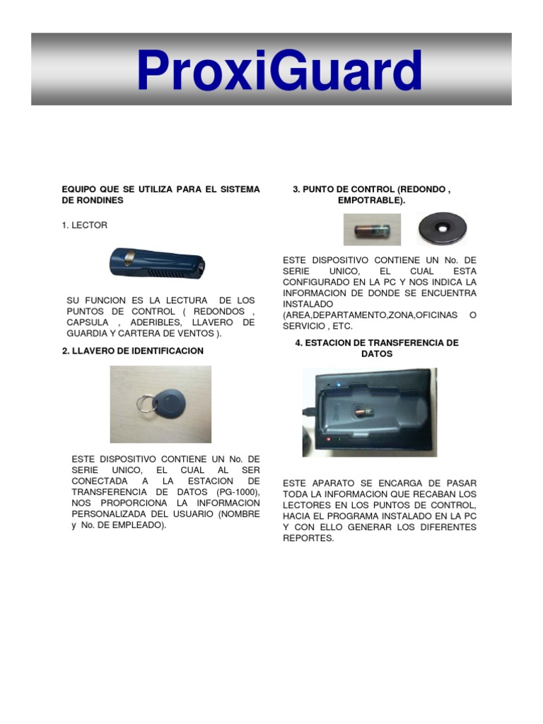 Proxiguard Instructivo | PDF