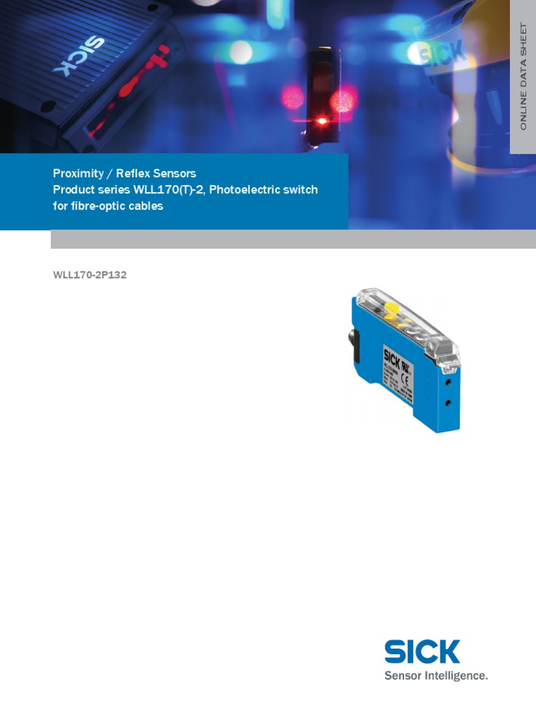 Proximity / Reflex Sensors Product Series WLL170 (T) - 2, Photoelectric ...