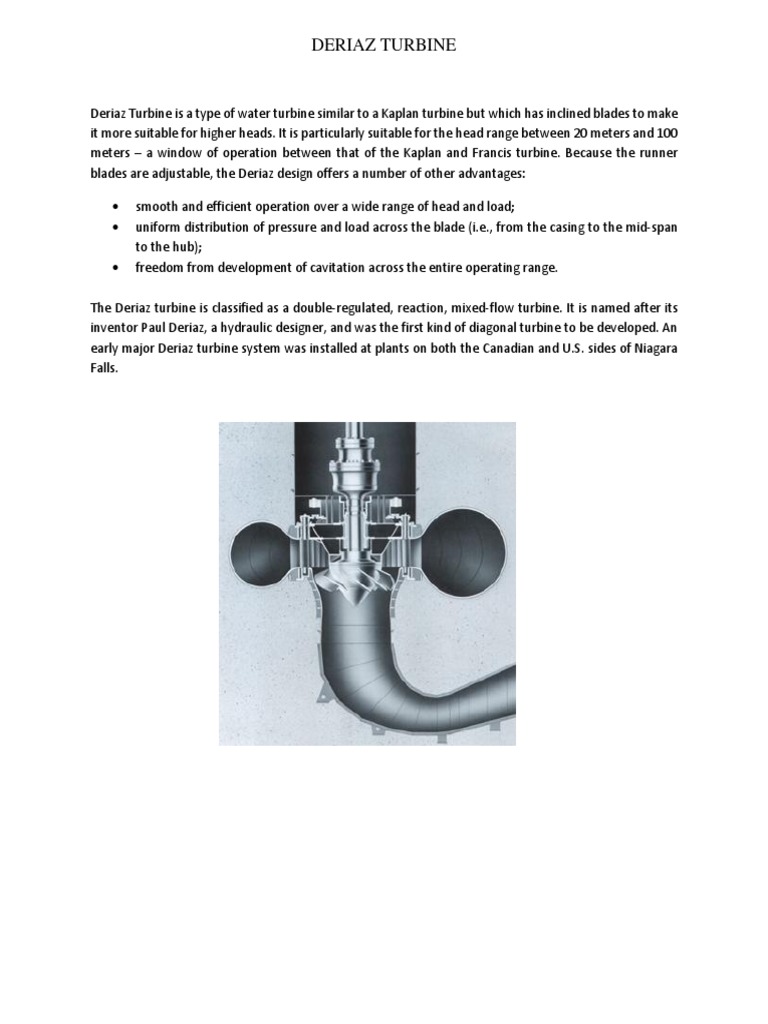 Deriaz Turbine | Turbomachinery | Rotating Machines | Free 30-day Trial ...