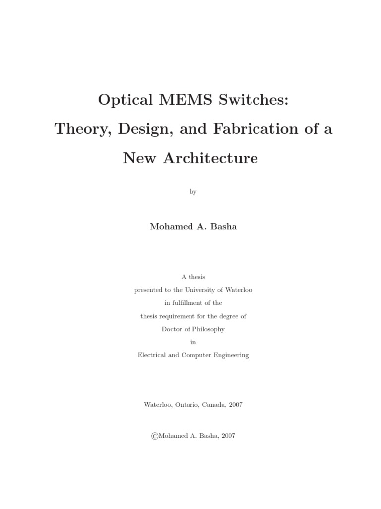 PHD Thesis | PDF | Network Switch | Computer Network