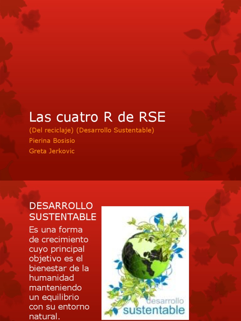 Las Cuatro R de RSE | PDF | Reciclaje | Residuos