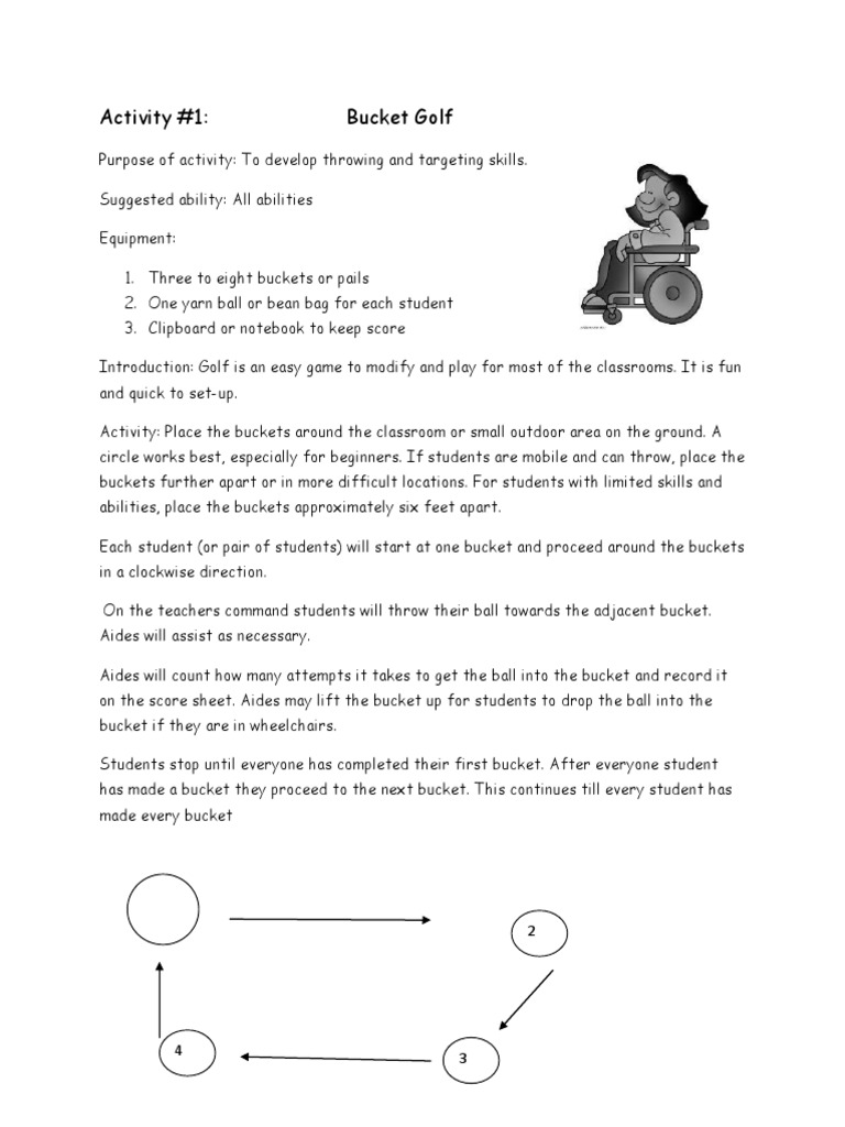 Adapted PE Activities For Children With Severe Needs | PDF | Team ...