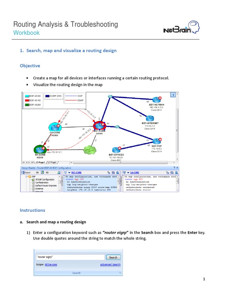 Routing Analysis Troubleshooting Work Book | PDF | Routing | Command ...