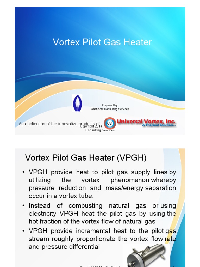 Vortex Pilot Gas Heater Over Temperature Protection | PDF | Hvac | Gases