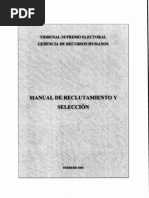 Manual de reclutamiento y selección de personal | Reclutamiento | Recursos humanos