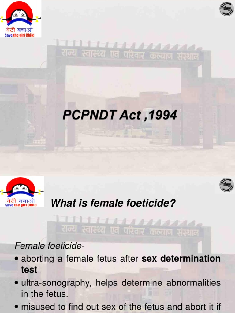 PCPNDT Act 1994 | Abortion | Prenatal Development