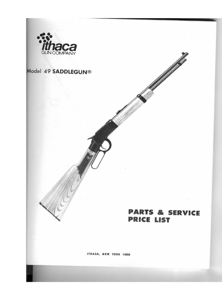 Ithaca 49 SS Take Down Manual | PDF | Gun Barrel | Rifle