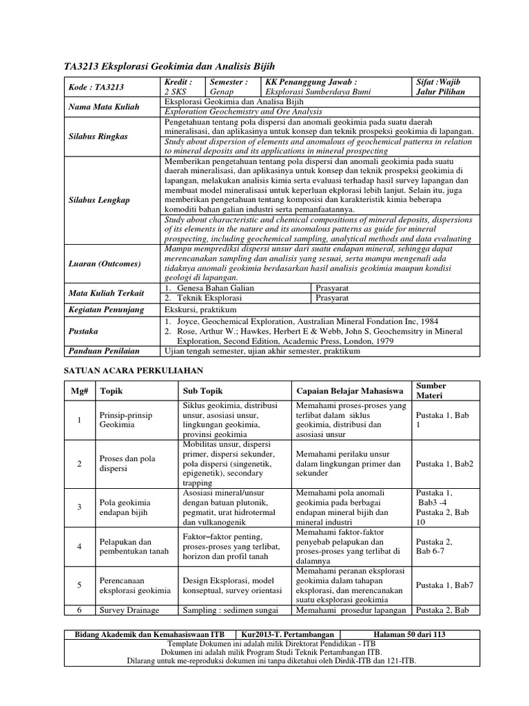 Eksplorasi Geokimia Dan Analisis Bijih | PDF | Ilmu Sosial | Sains & Matematika
