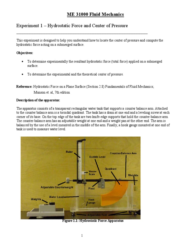 Hydrostatic Pressure | PDF | Pressure | Quantity