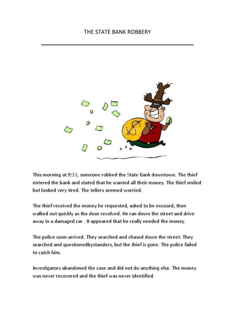 State Bank Robbery Unsolved | PDF | Mystery, Thriller & Crime Fiction