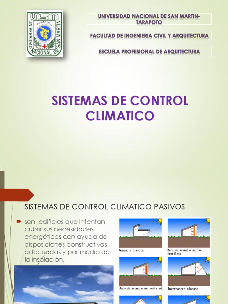 Sistemas de Control Climatico Pasivo | PDF | Energía solar | Caldera