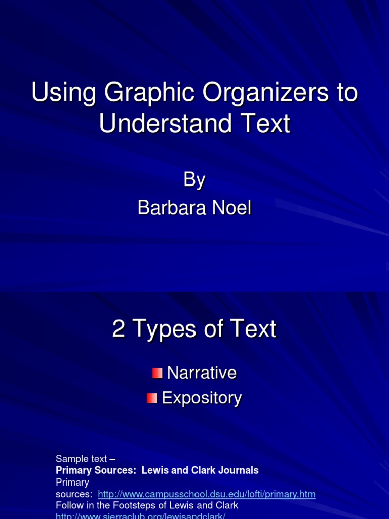 Graphic Organizers for Text Analysis | PDF | Lewis And Clark Expedition