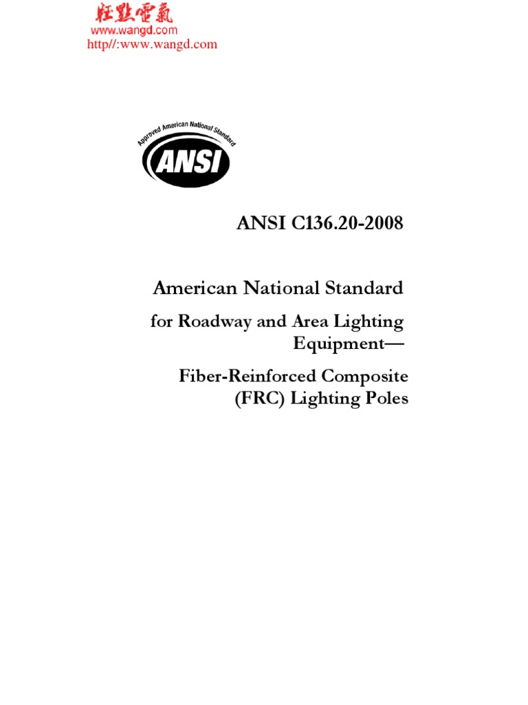 Ansi C-136.20 | PDF | Screw | Copyright