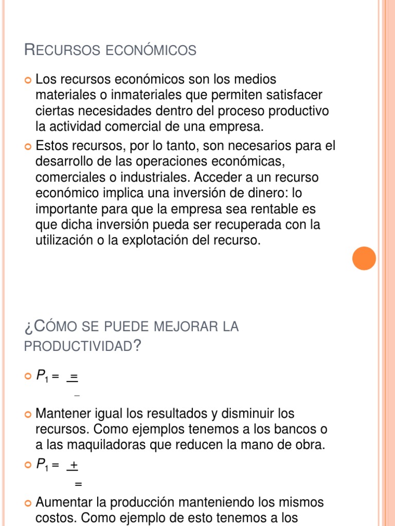 Recursos Económicos | PDF | Factores de producción | Bancos
