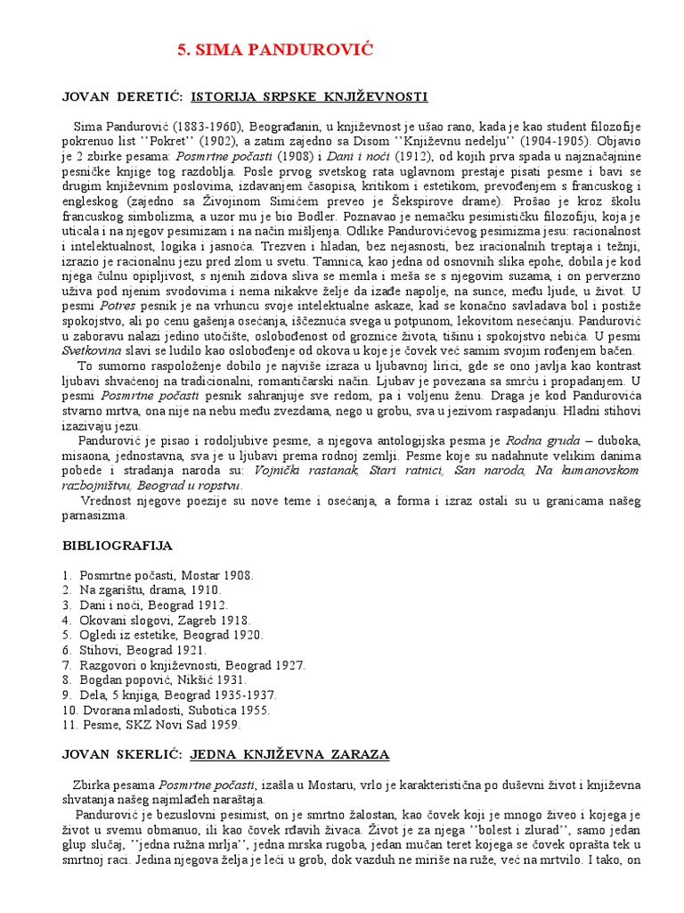 Sima Pandurovic | PDF