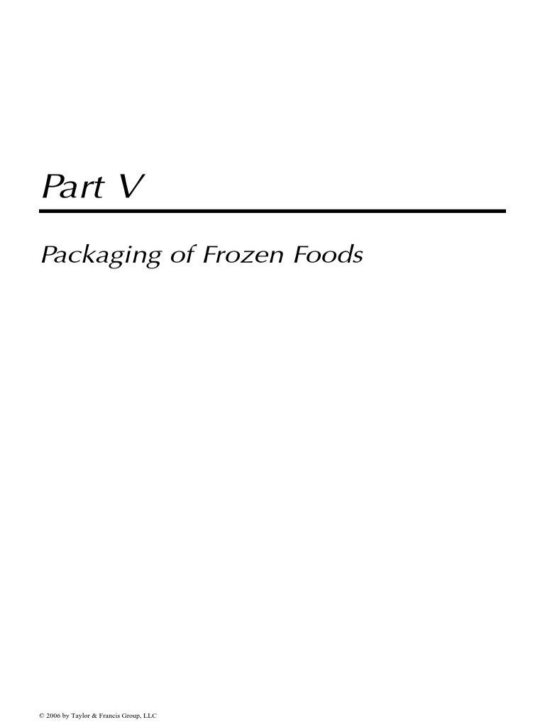 Packaging of Frozen Food | PDF | Recycling | Packaging And Labeling