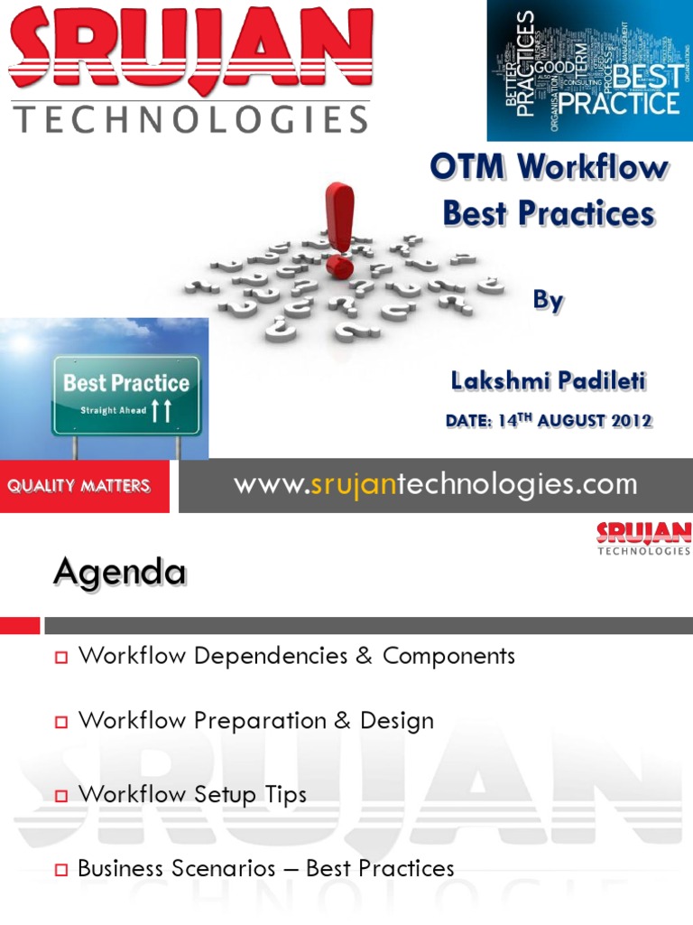 OTM Workflow | PDF | Workflow | Business Process