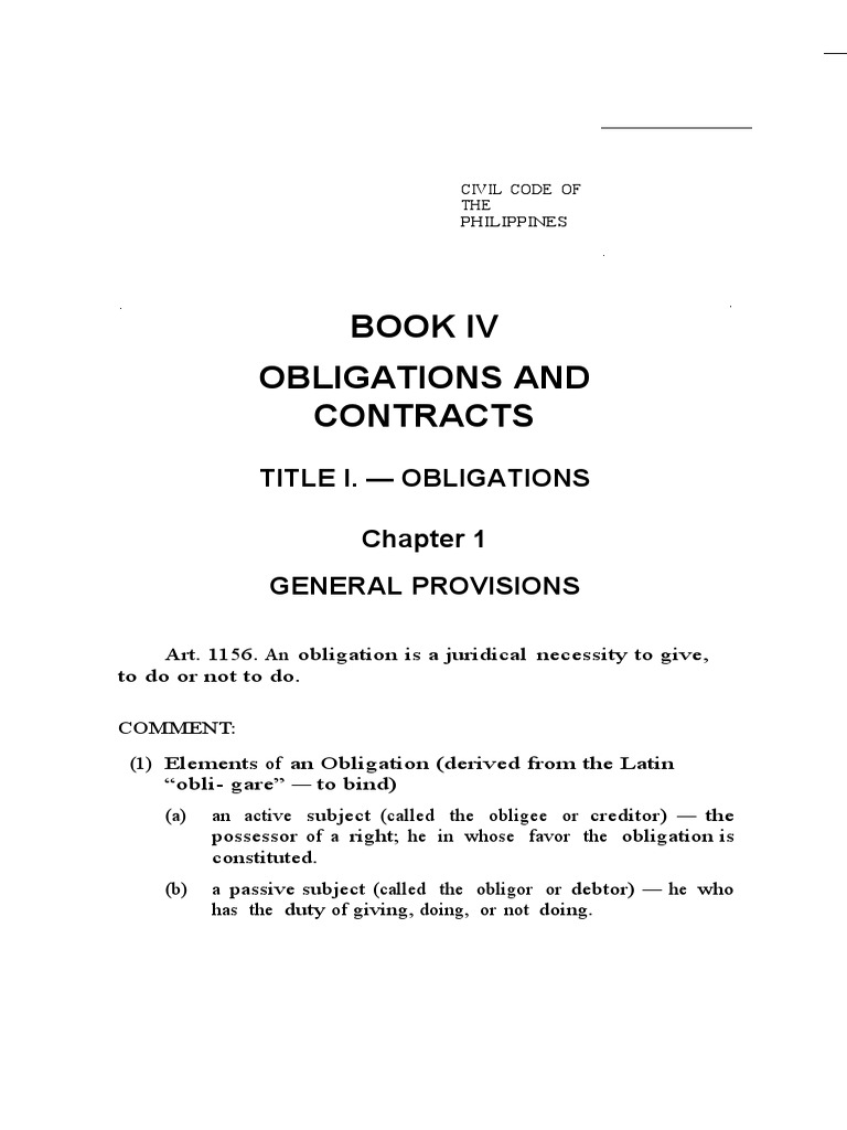 CIVIL CODE Annotated - BOOK IV Torts and Damages | PDF