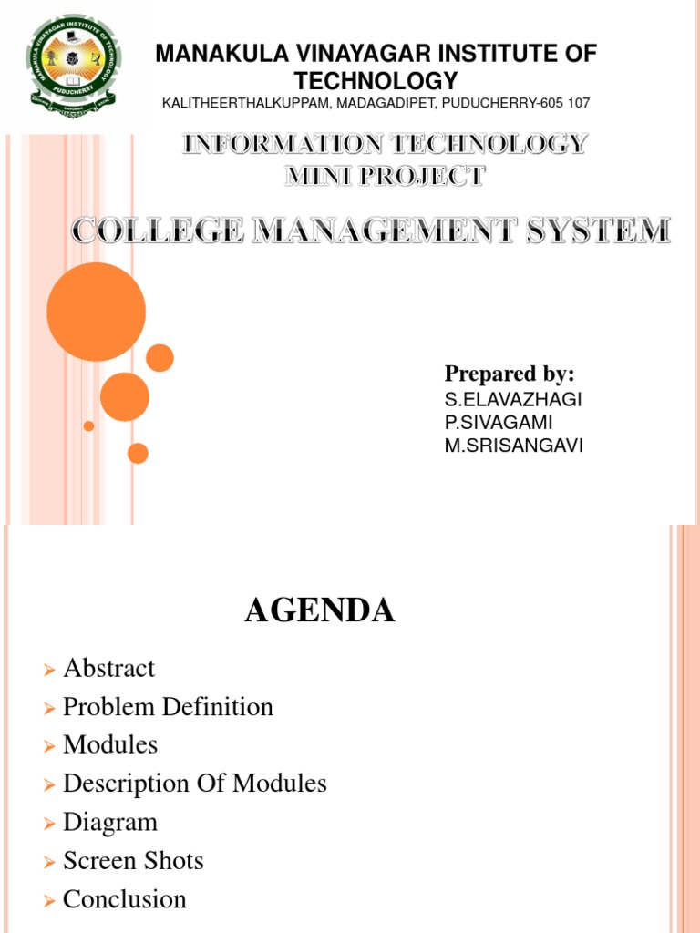 College Management System | PDF | Login | Databases