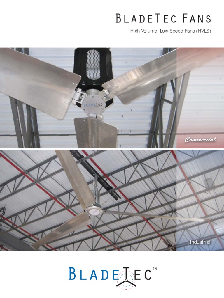 BladeTec HVLS Fans | PDF | Mechanical Fan | Hvac