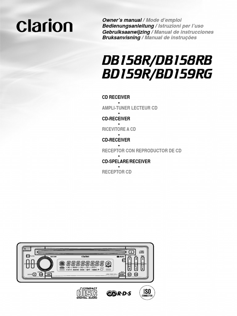 Radio CD Clarion DB158R-EU, 28 | PDF | Hertz | Mass Media