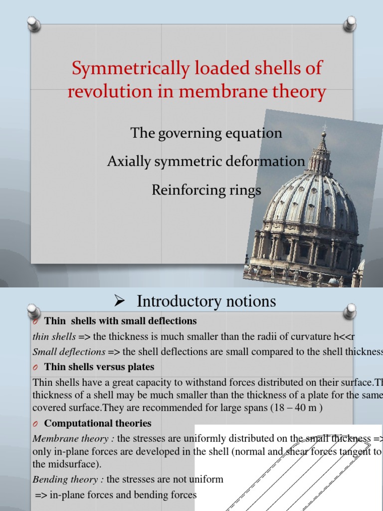 Symmetrically Loaded Shells of Revolution in Membrane Theory | PDF ...