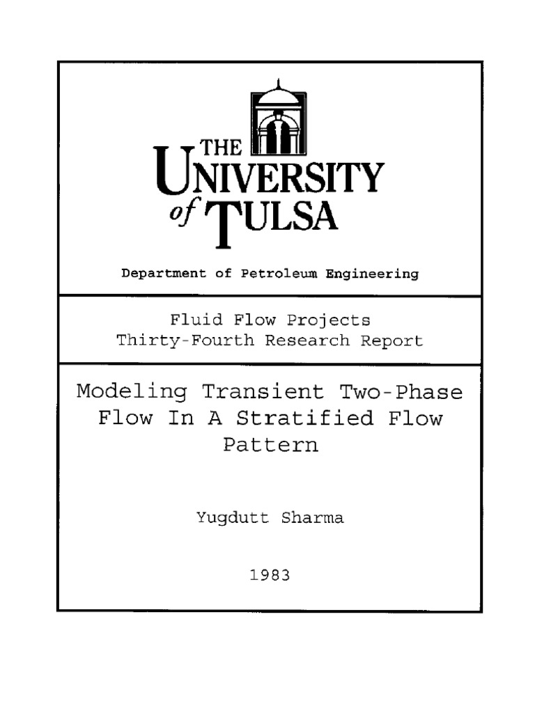 Modeling Transient Two-Phase Flow in A Stratified Flow Pattern | PDF ...