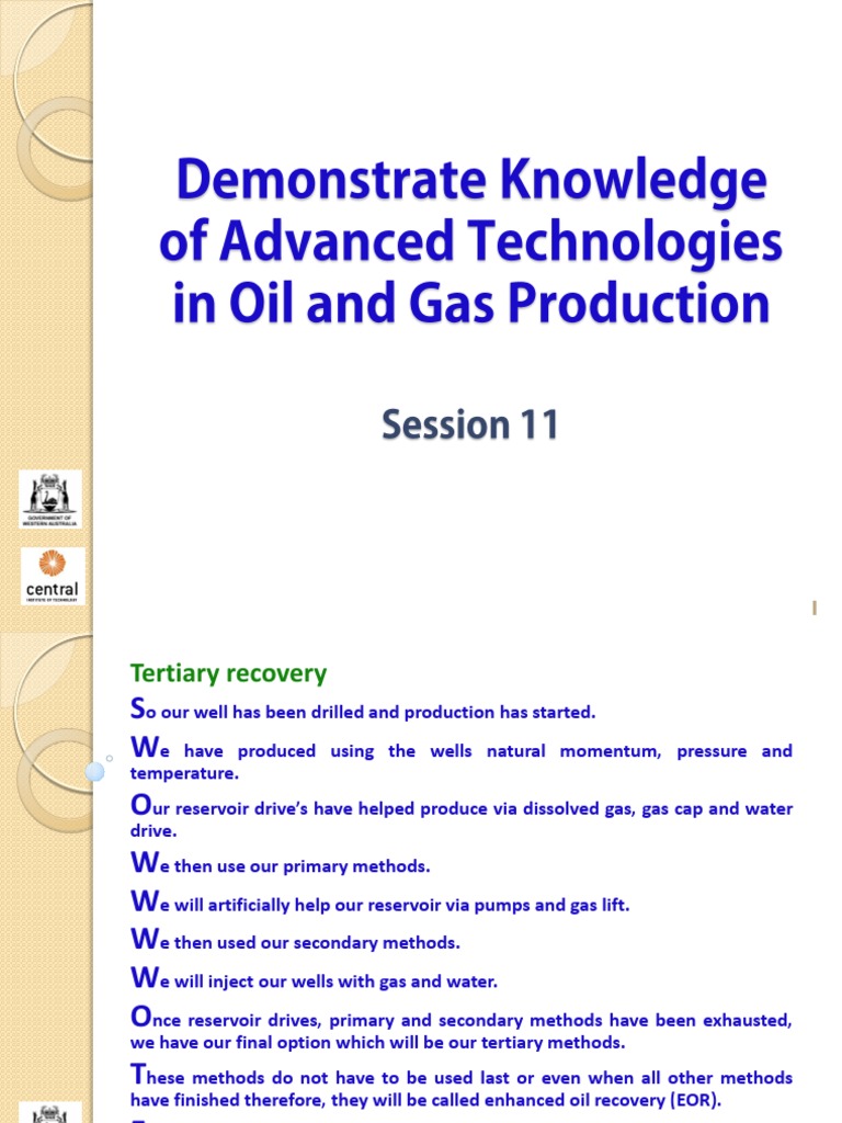 Tertiary Recovery Methods | PDF | Enhanced Oil Recovery | Petroleum ...