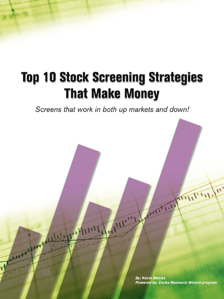 Zacks Strategies - Screeners | PDF | Investing | Stocks