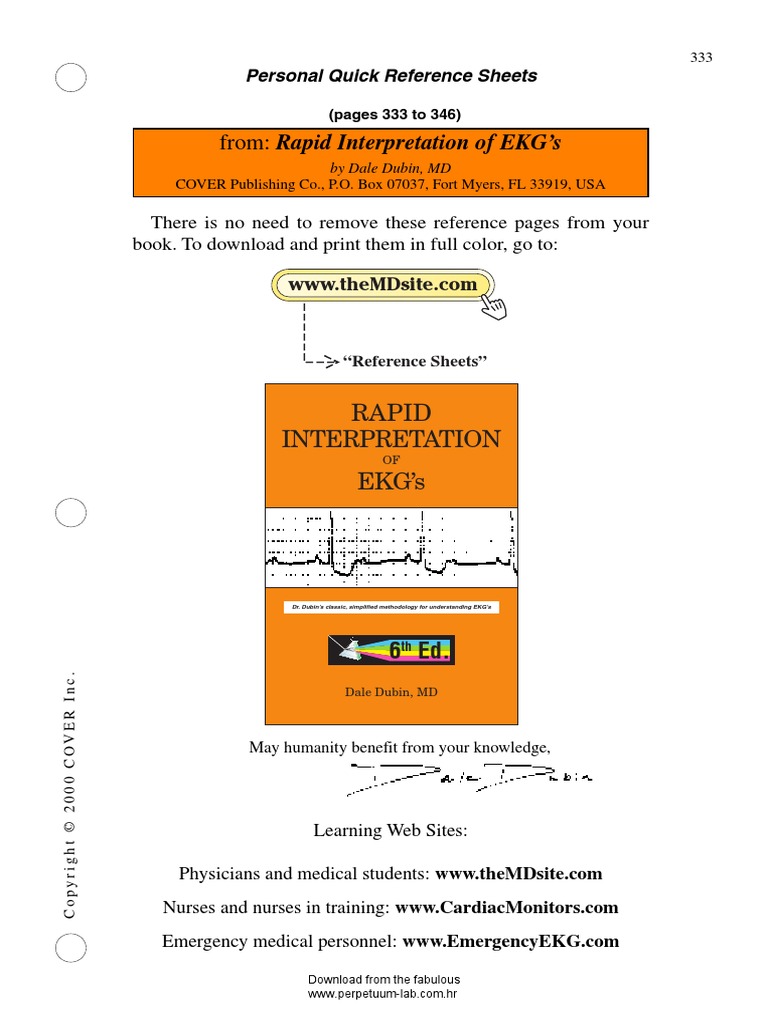 Dubin | PDF | Electrocardiography | Artificial Cardiac Pacemaker