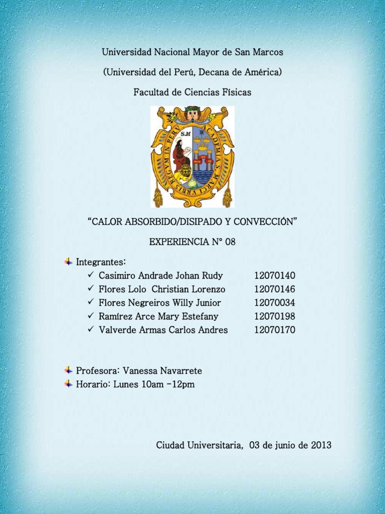 Calor Absorbido - Disipado y Convección | PDF | Convección | Calor