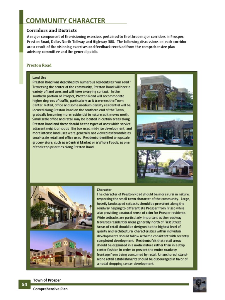 Prosper Comprehensive Plan-Part 3 | PDF | Street | Traffic