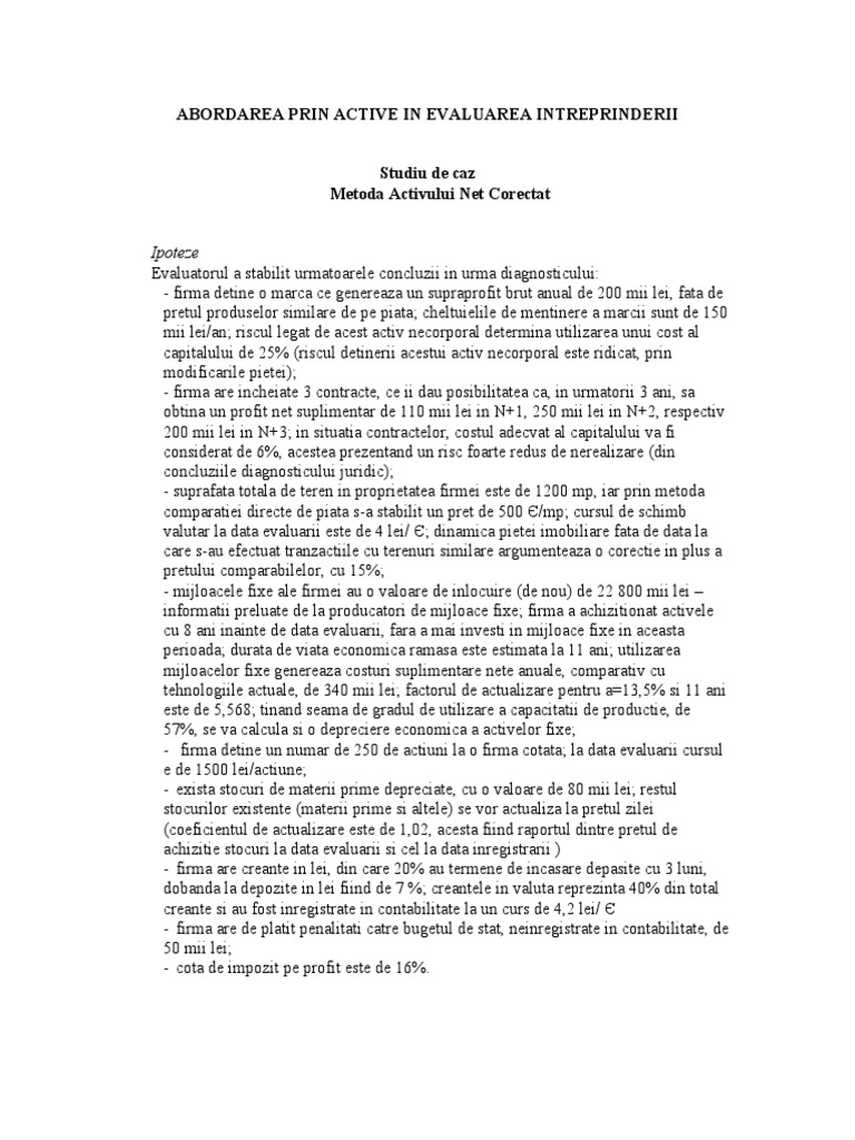 Studiu Caz Metoda ANC Abordare Active | PDF