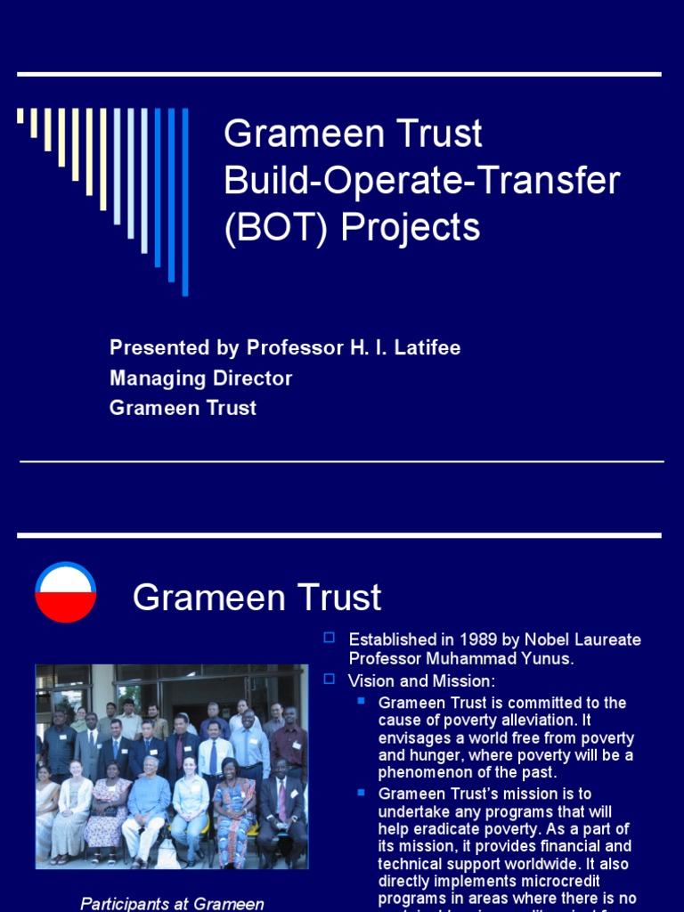 Grameen Trust Build-Operate-Transfer (BOT) Projects | PDF | Microcredit | Grameen Bank