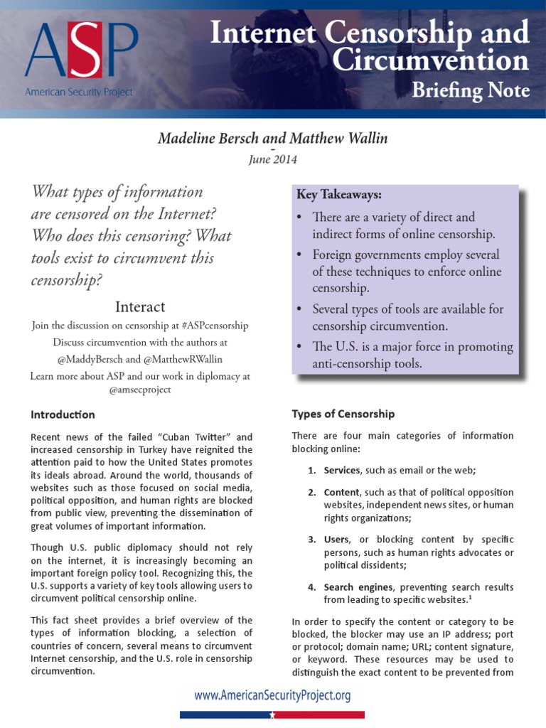 Internet Censorship and Circumvention | PDF | Proxy Server | Internet
