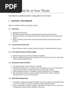 How To Write Chapter 1 of A Research: Basic Format | PDF | Hypothesis ...