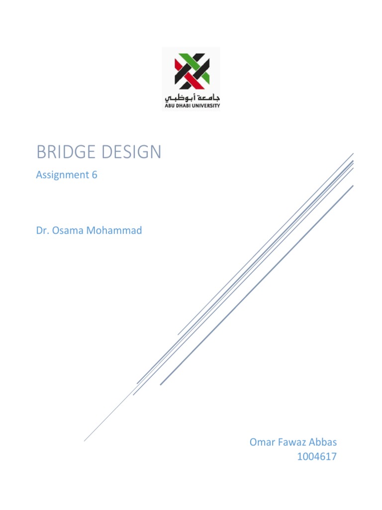 Bridge Design: Assignment 6 | PDF