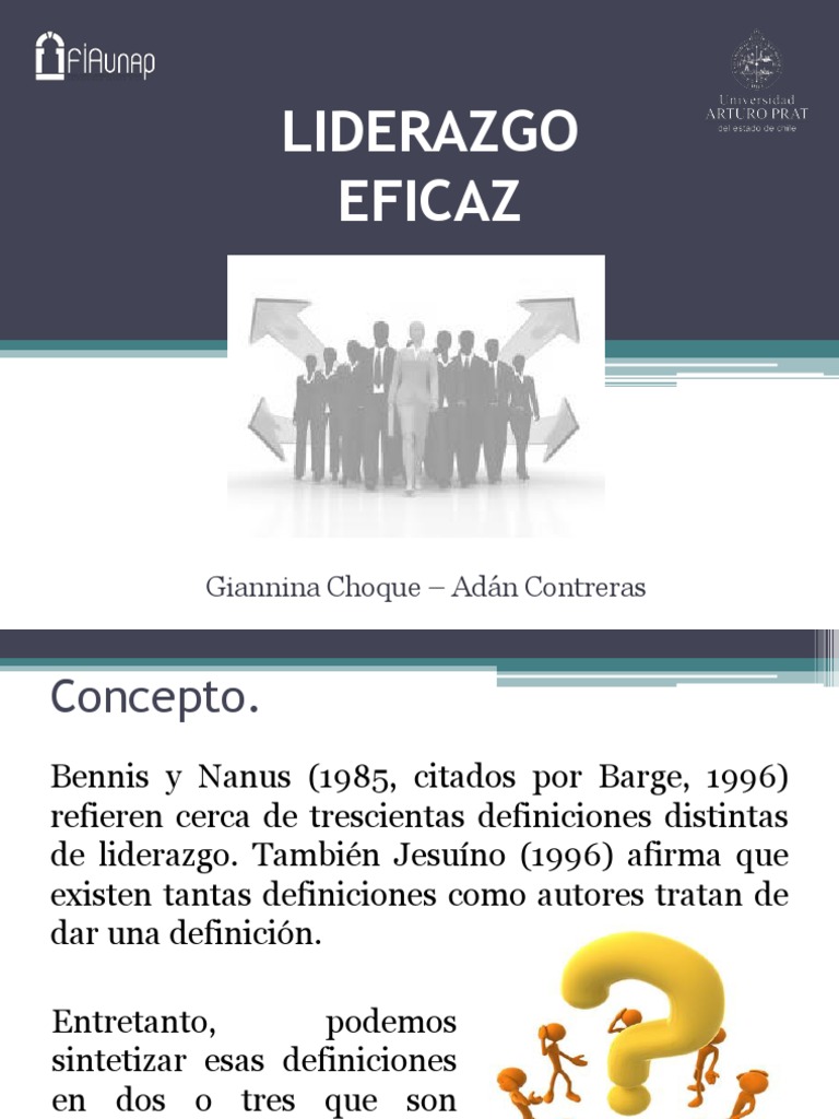 Liderazgo Eficaz | Télécharger gratuitement PDF | Liderazgo | Acción ...