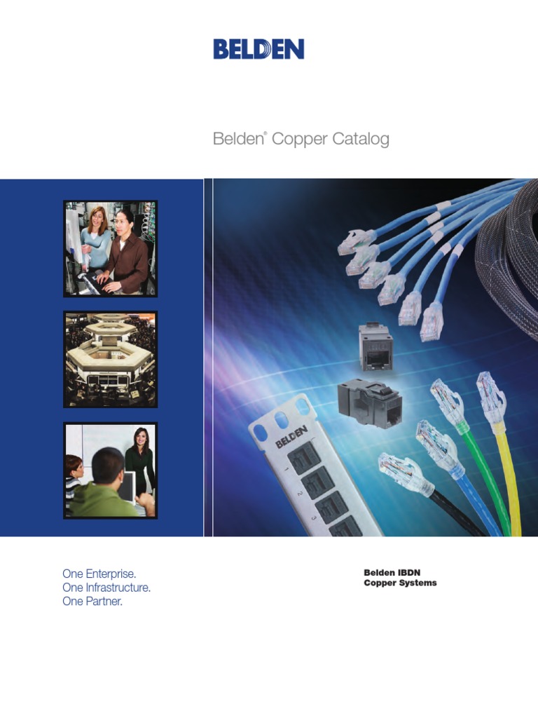 Copper Catalog Belden | PDF | Electrical Connector | Physical Layer ...