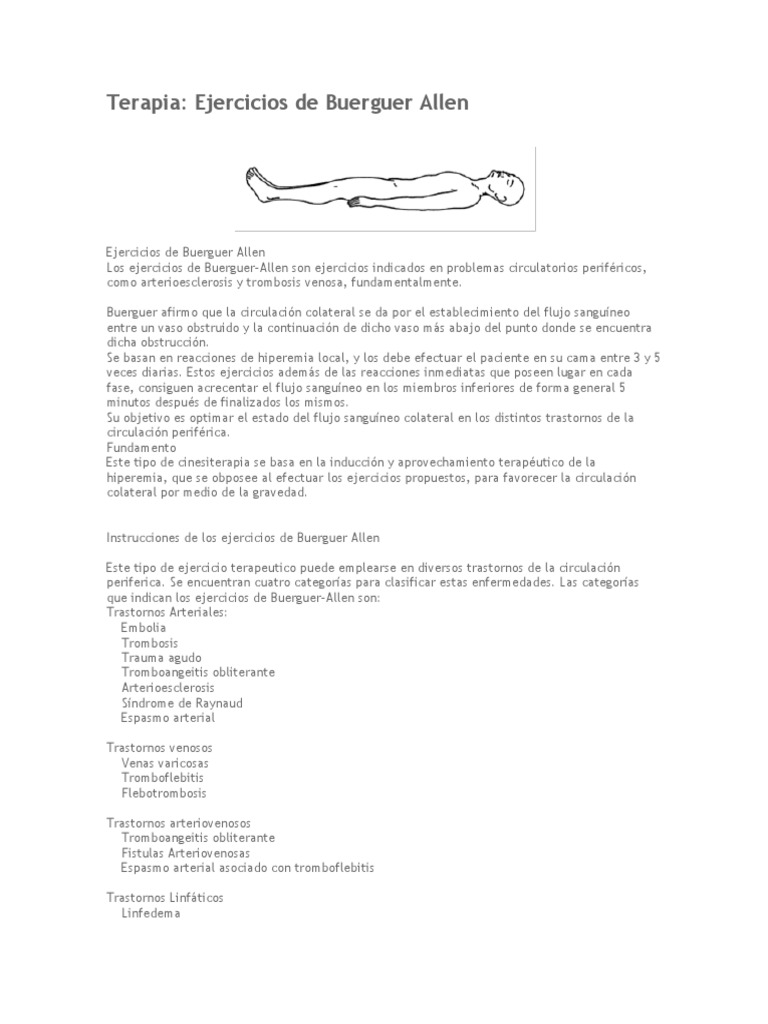 Ejercicios de Buerguer Allen para circulación | PDF | Trombo | Hemodinámica