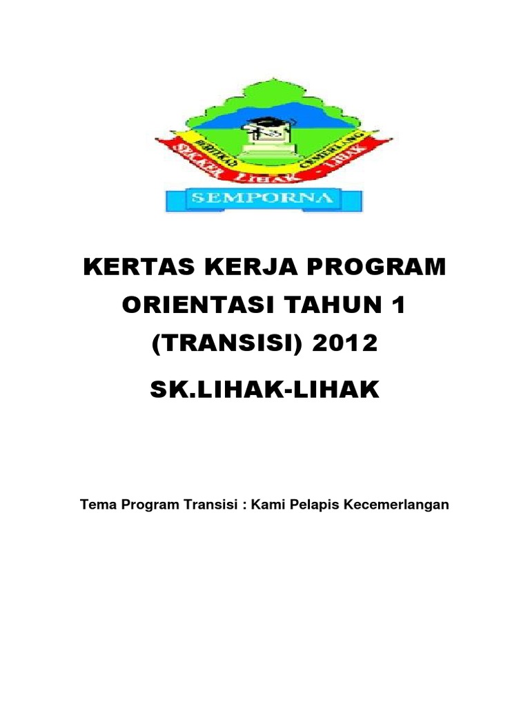 Program Transisi Tahun 1 2012 | PDF