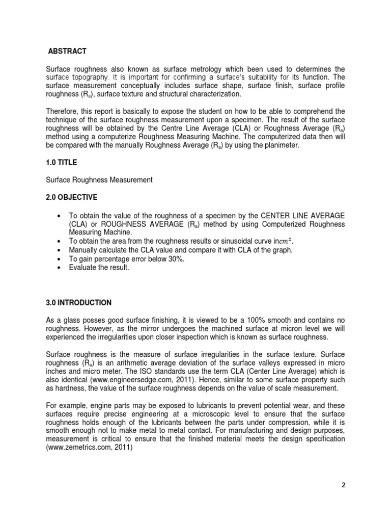 Metrology Lab Report | PDF